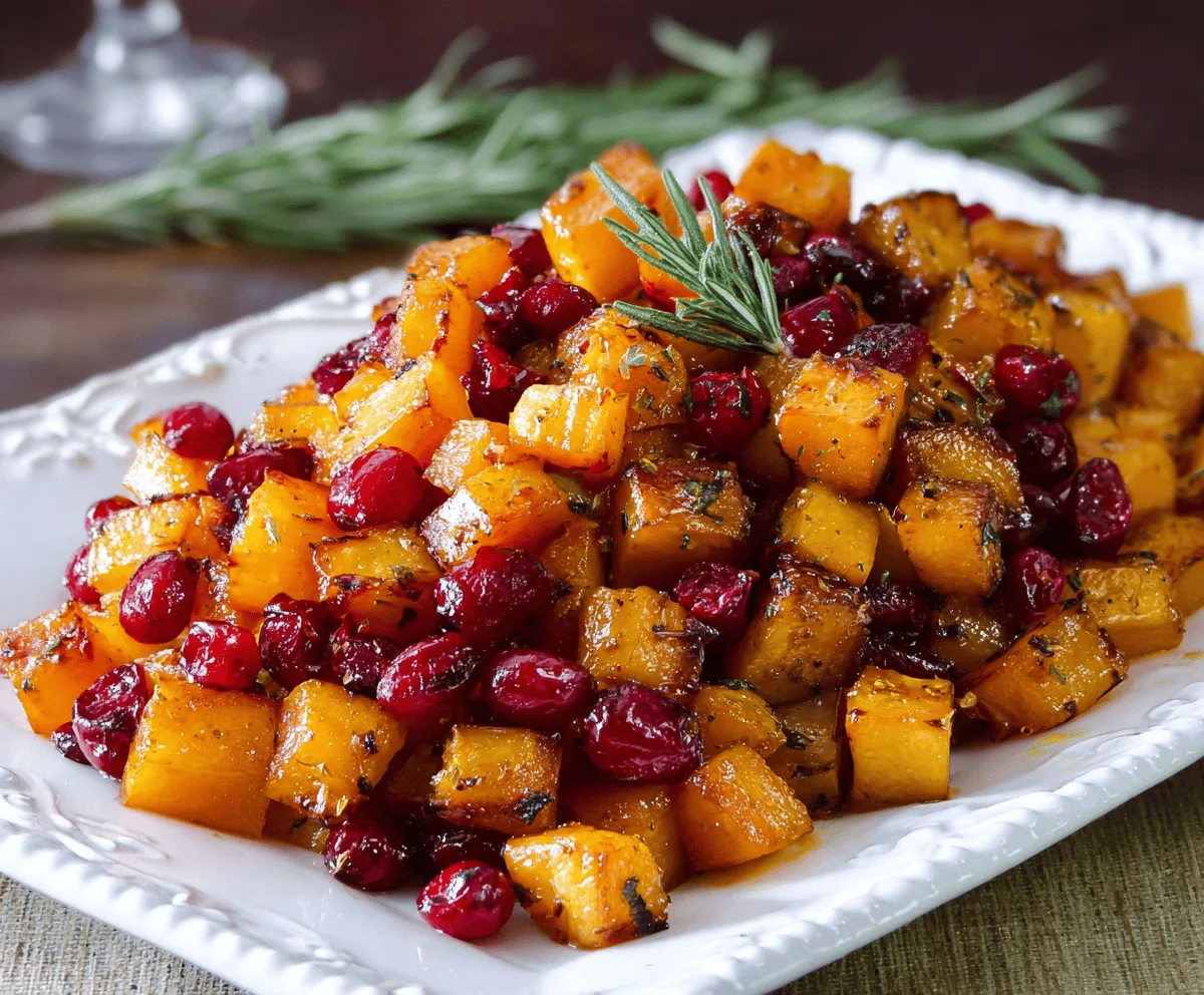 Roasted Butternut Squash & Cranberry Medley Recipe