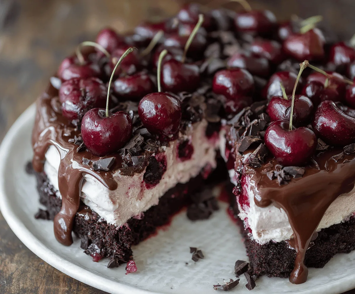 Rich Cherry Chocolate Chaos Cake