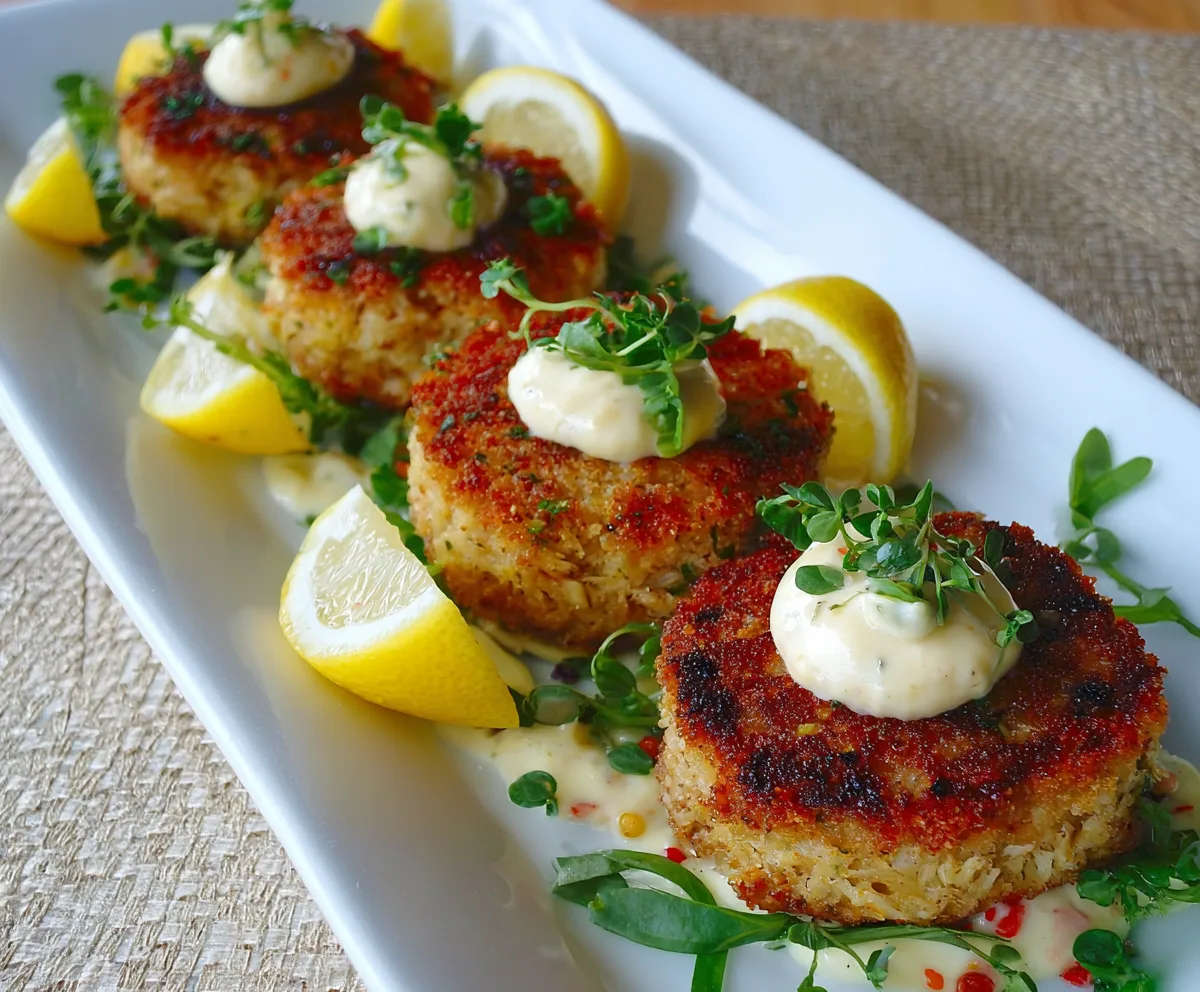 Mini Crab Cakes with Zesty Lemon Aioli